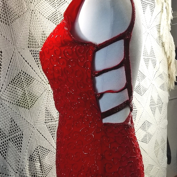 Anderetta Donatello | Dresses | Andretta Donatello Dark Red Eve Gown ...